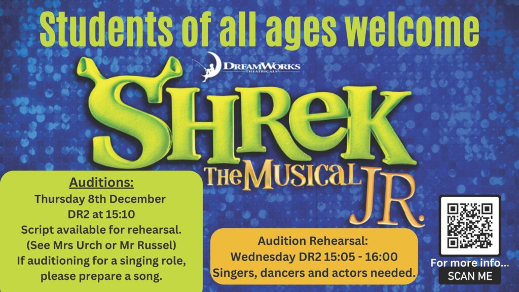 Auditions for Shrek The Musical! - The Grange School