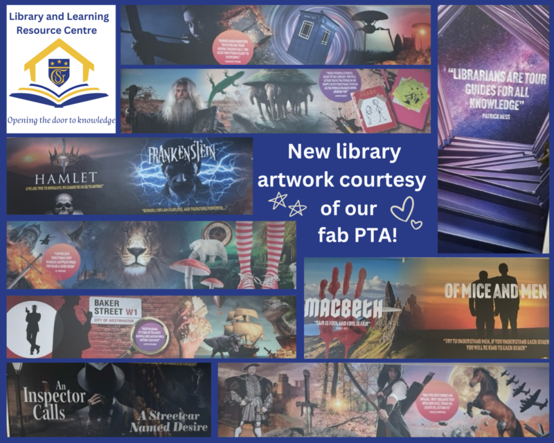 New Library Artwork - The Grange School